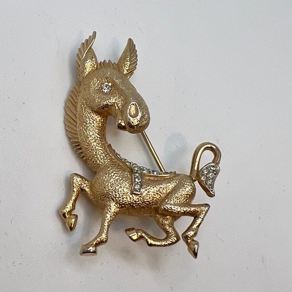 Marvella | Jewelry | Marvella Democratic Party Donkey Brooch | Poshmark